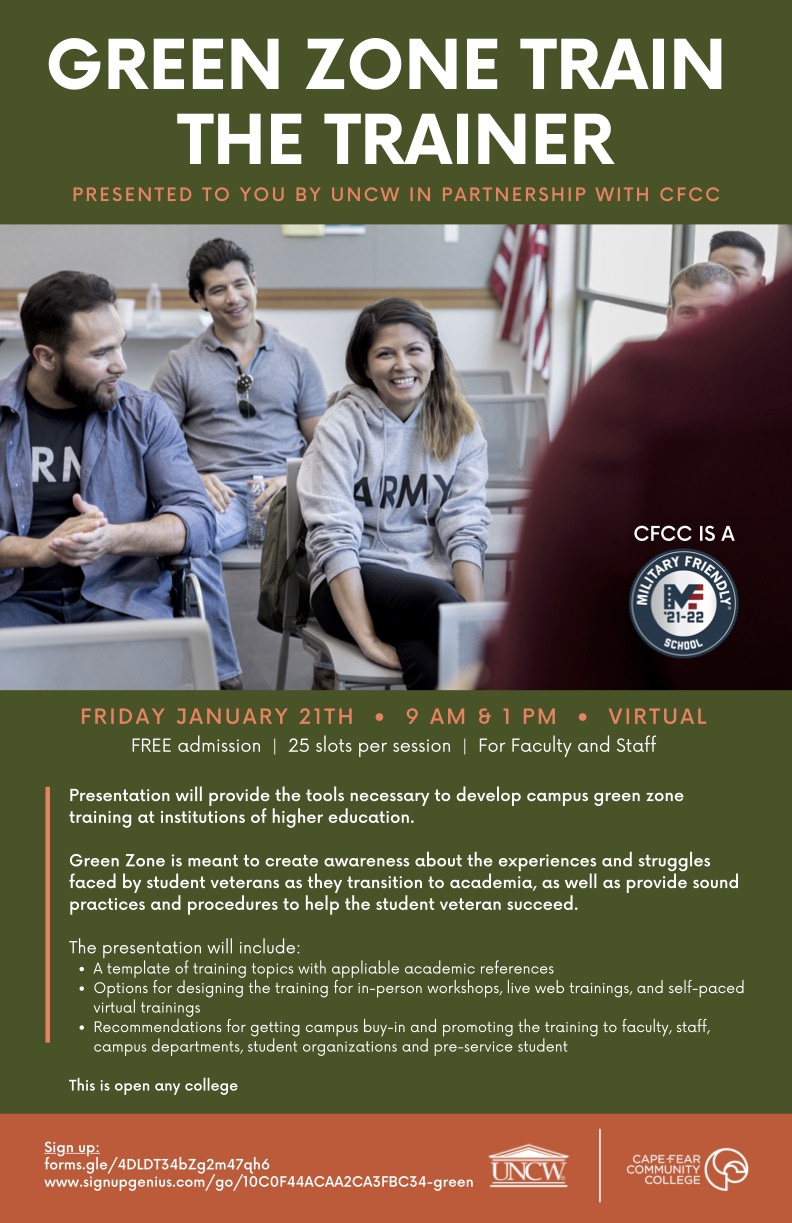 GREEN ZONE TRAIN THE TRAINER Flyers (11 x 17 in) (1) | North Carolina ...